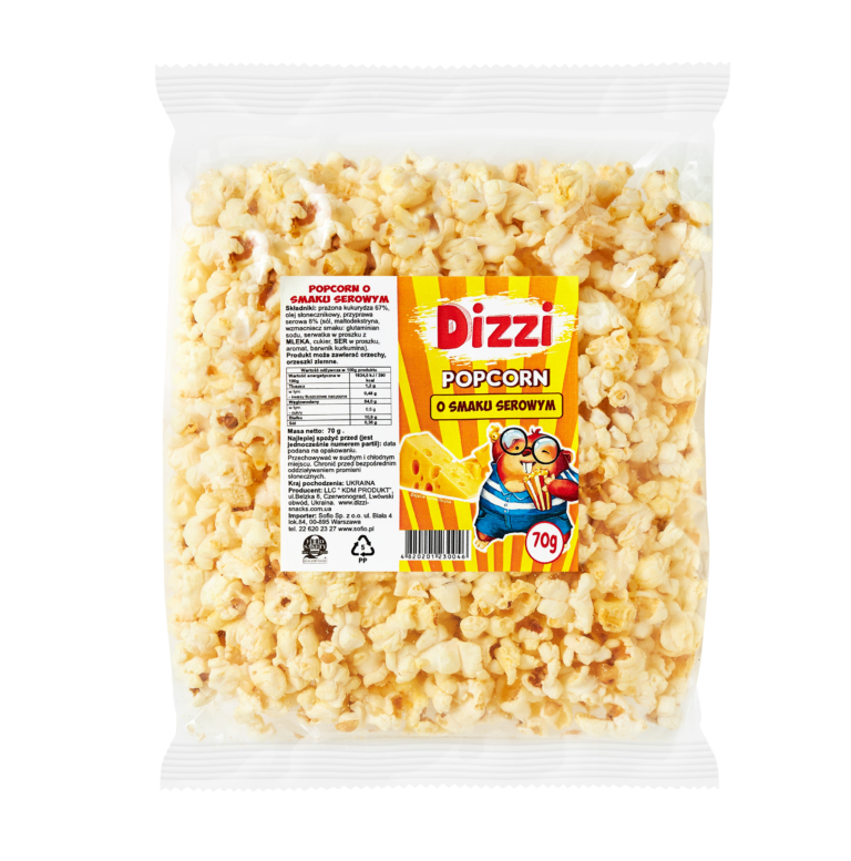 Popcorn DIZZI o smaku sera - Sofio Sp. z o.o. Popcorn DIZZI o smaku sera - Sofio Sp. z o.o.